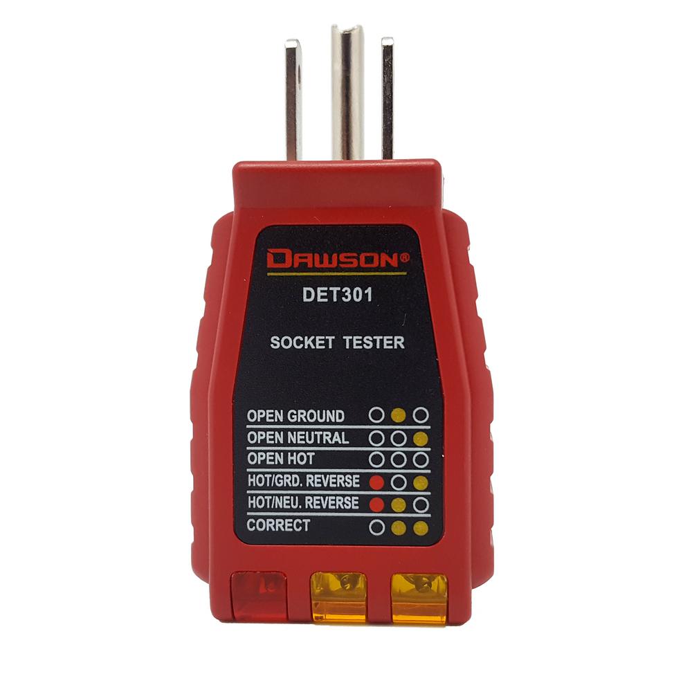 Dawson 3 Wire Socket Tester Det301 The Home Depot