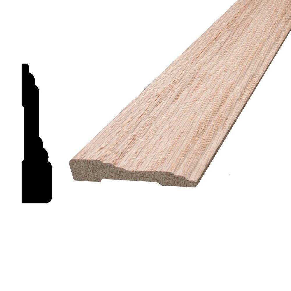 Alexandria Moulding LWM 962 3/16 in. x 4 in. Oak Mullion Moulding-87440 ...