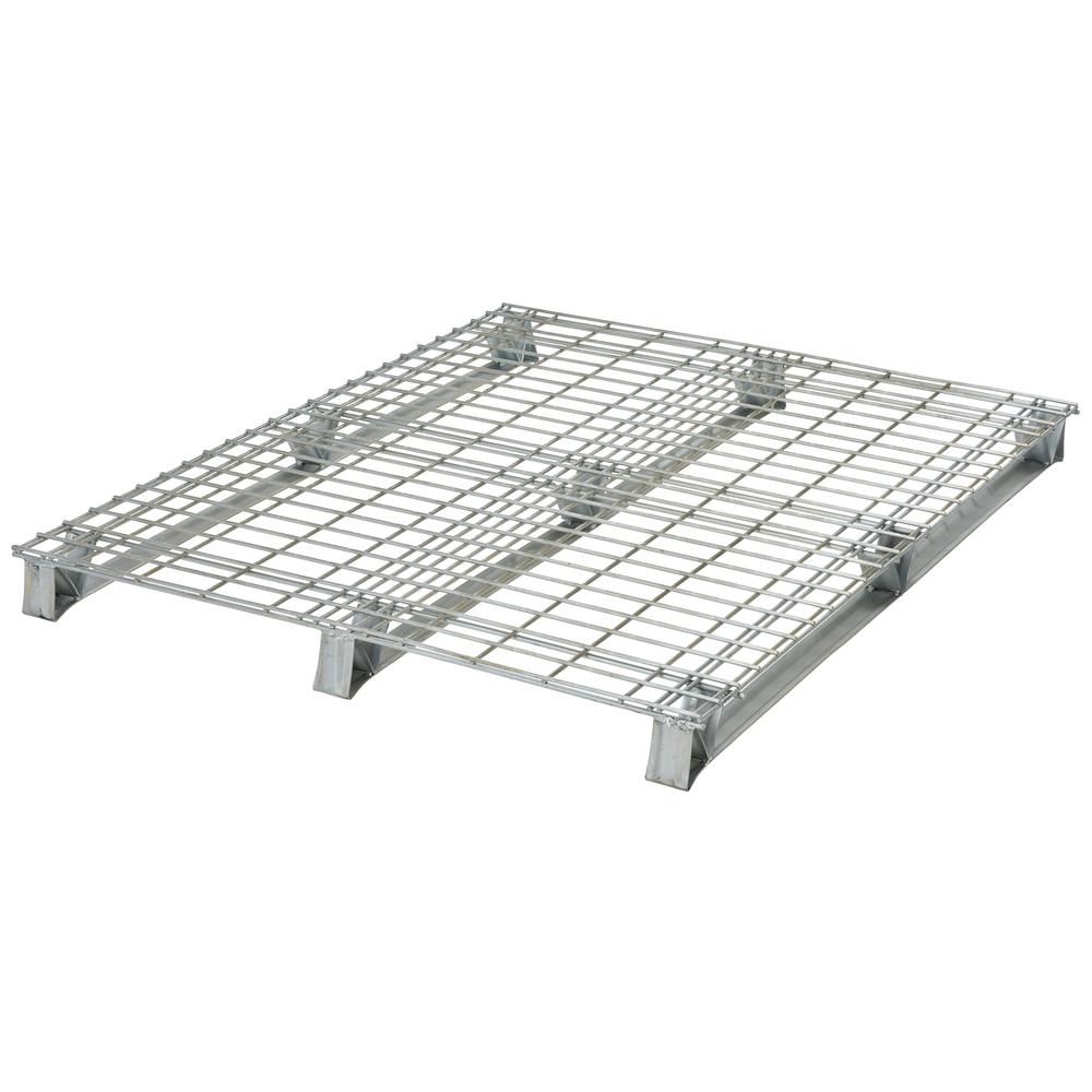 Vestil 40 in. x 48 in. x 4 in. Galvanized Steel Welded Wire Pallet-WMP ...