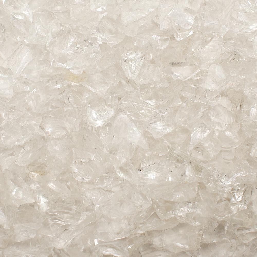 Margo Garden Products 1/4 in. 20 lb. Crystal Reflecitive Fire Glass-DFG20-R09 - The Home Depot