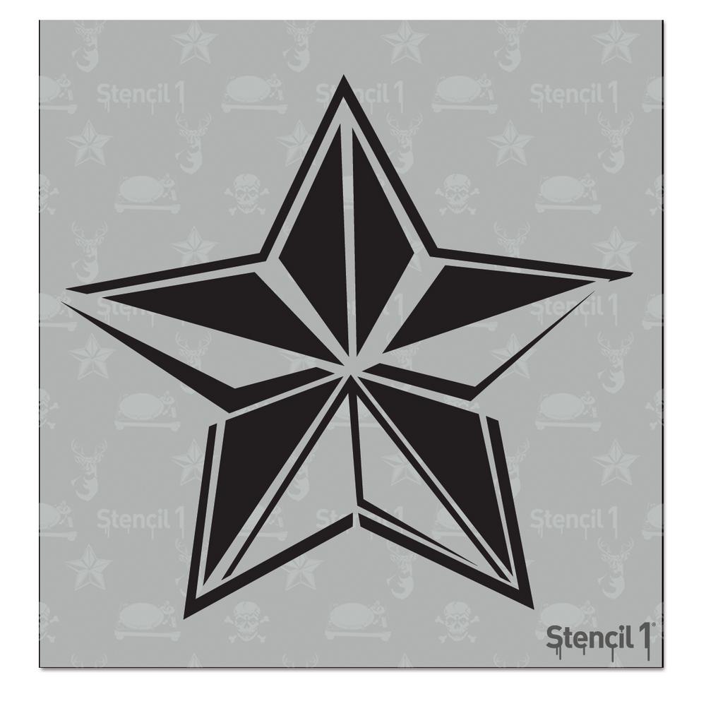 Stencil1 Star Small Stencil-S1_01_18_S - The Home Depot