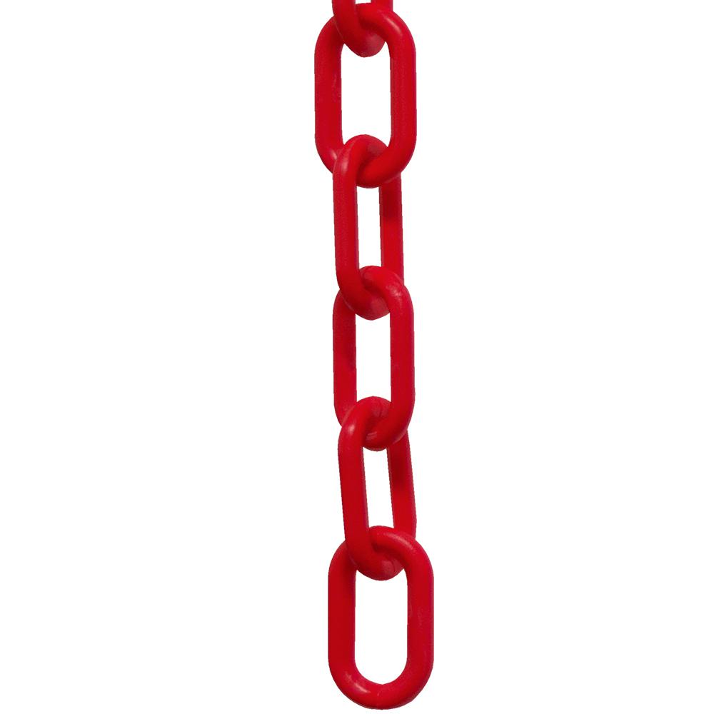 Mr. Chain 1 in. (#4, 25 mm) x 25 ft. Red Plastic Chain-10005-25 - The ...