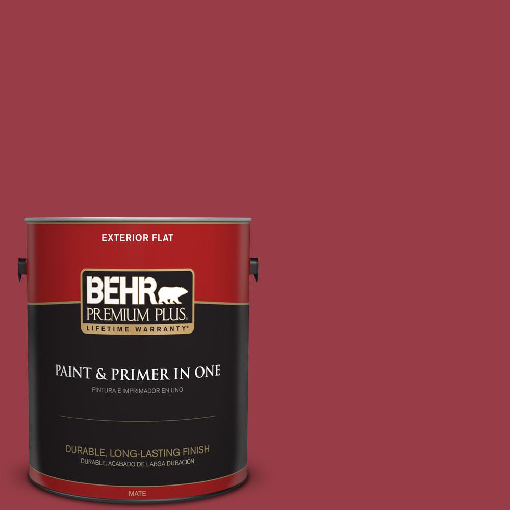 BEHR Premium Plus 5-gal. #S130-7 Cherry Cola Flat Exterior Paint-430005 ...