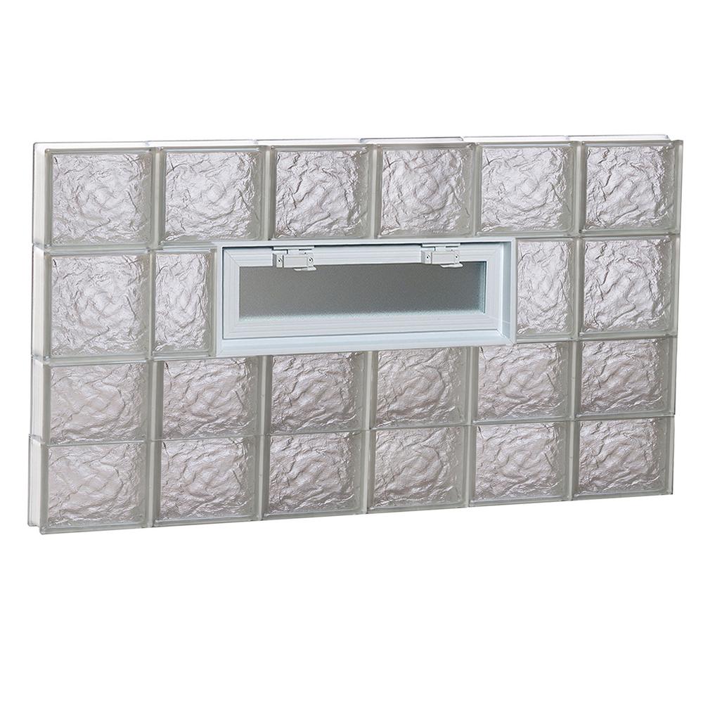 Clearly Secure 31 in. x 17.25 in. x 3.125 in. Frameless Vented Frosted ...