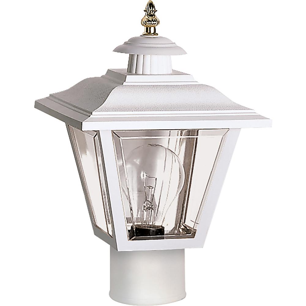 White - Post Lighting - Outdoor Lighting - The Home Depot
