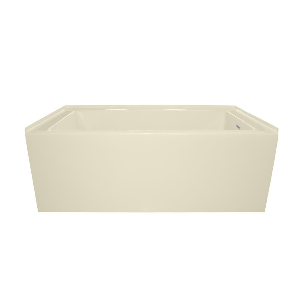 Hydro Systems Sydney 60 in. Acrylic Left Drain Rectangle Alcove Soaking ...
