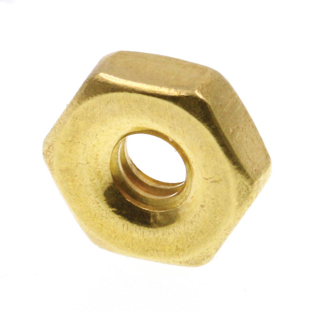 Prime-Line #6-32 Solid Brass Screw Machine Hex Nuts (50-Pack)-9074021 ...