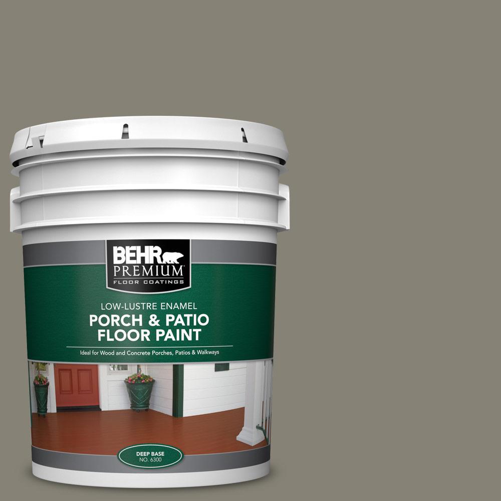 BEHR Premium 5 gal. #SC-144 Gray Seas Low-Lustre Enamel Interior ...