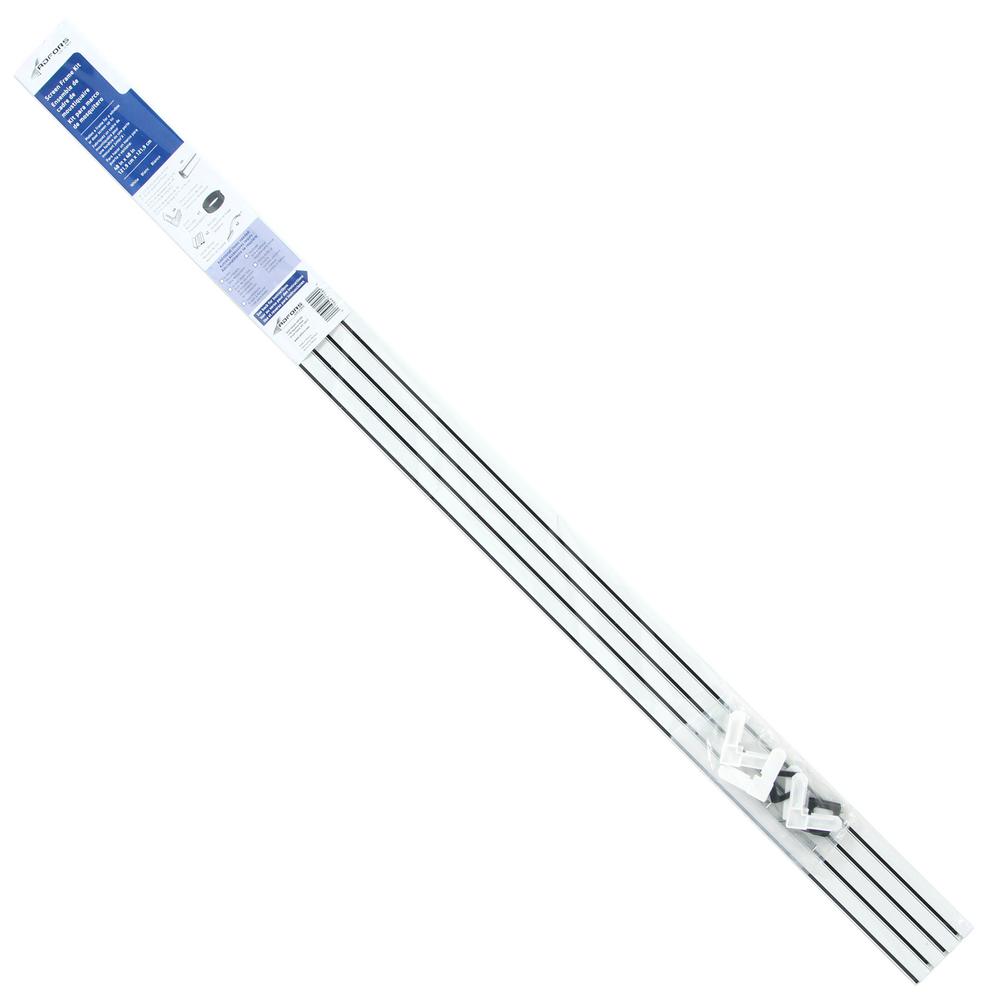 Saint-Gobain ADFORS 5/16 in. x 48 in. White Aluminum Screen Frame Kit ...