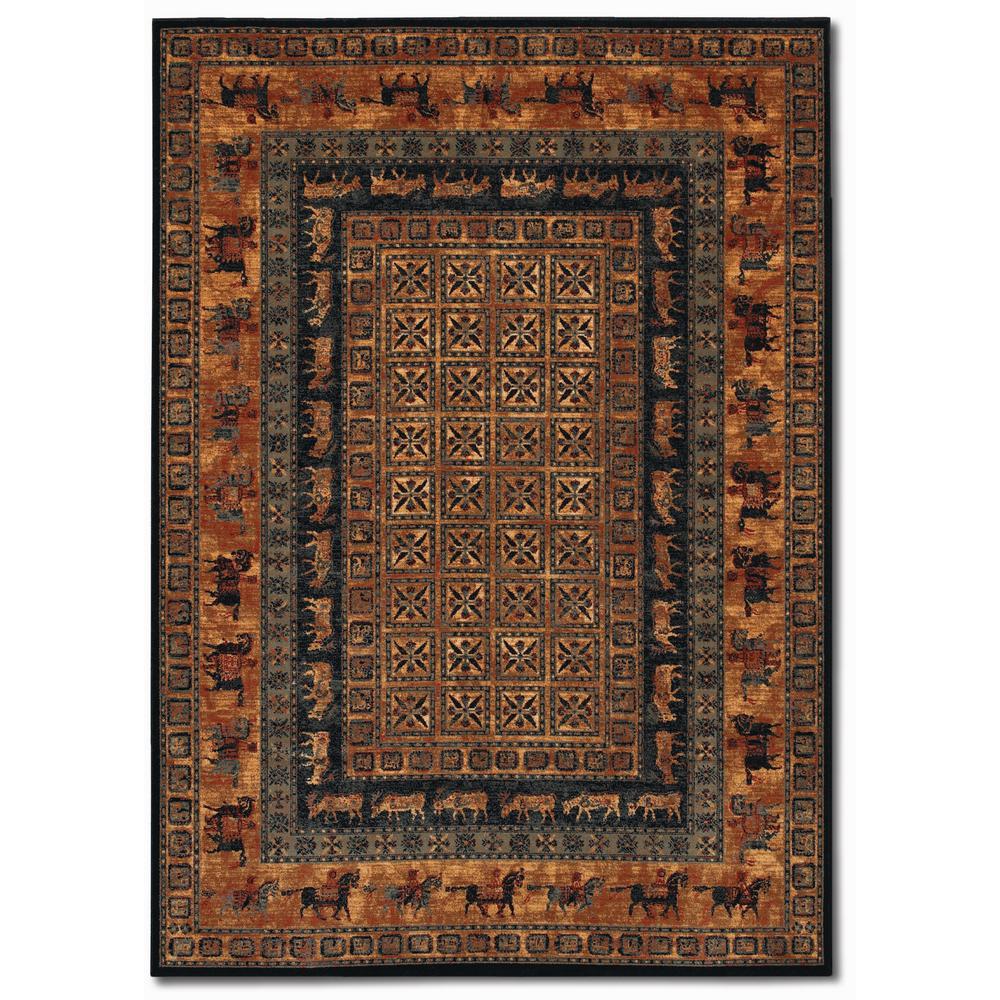 Couristan Old World Classics Pazyrk Burnished Rust 8 ft. x 11 ft. Area ...