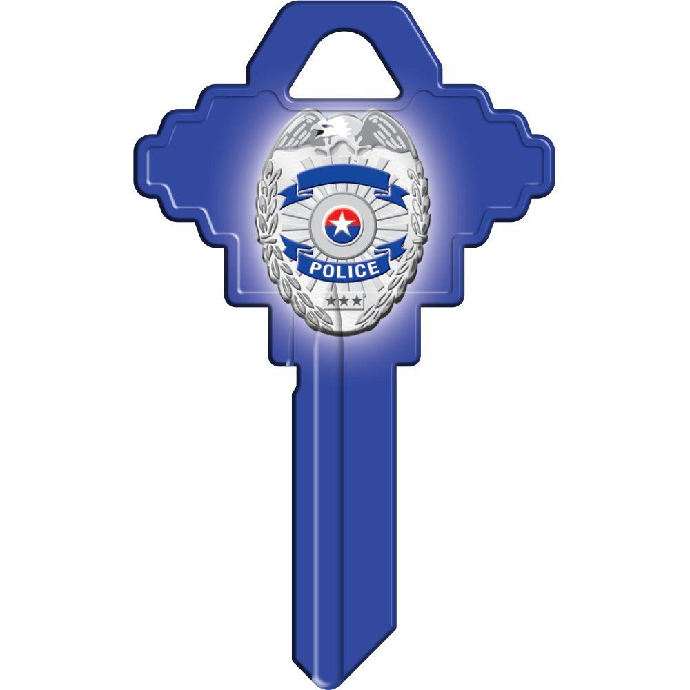 HY-KO Blank Schlage Police Badge House Key-15005SC1-POL - The Home Depot