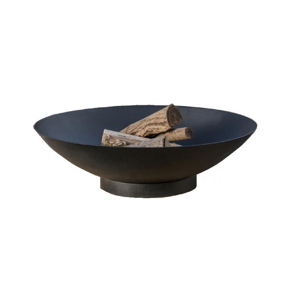Muskoka Tureen 36 in. x 11 in. Round Steel Wood/Coal Fire Pit/Bowl and ...