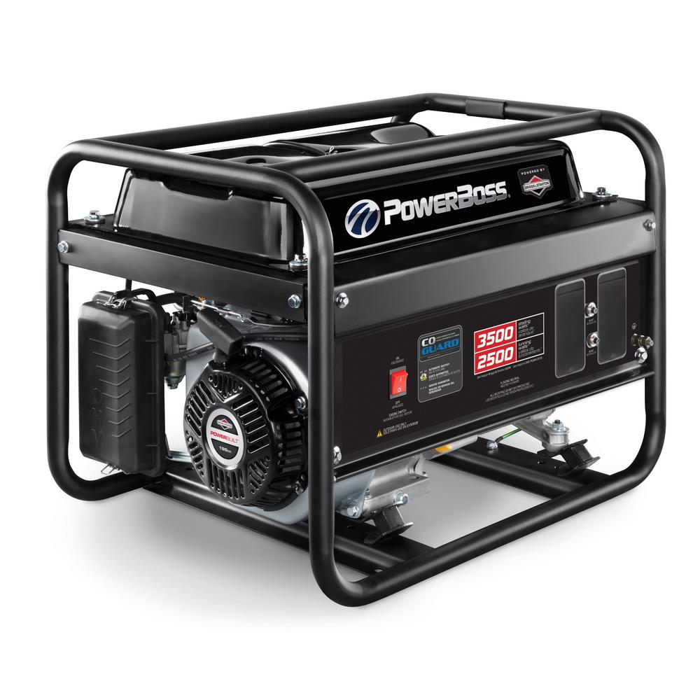 PowerBoss 2,500-Watt Recoil Start Gasoline Powered Portable Generator ...