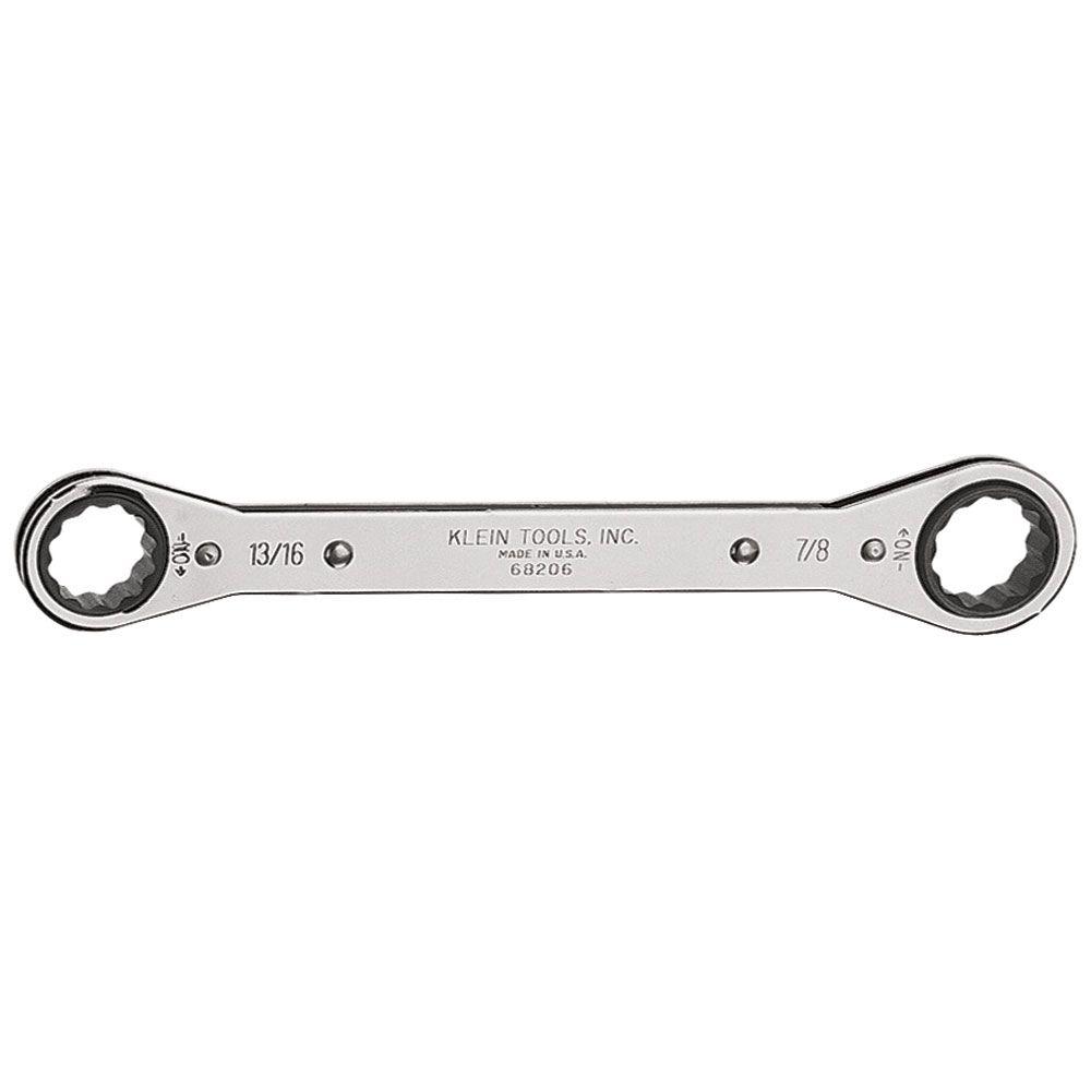 Klein Tools 13 16 In X 7 8 In Ratcheting Box Wrench 68206 The Home