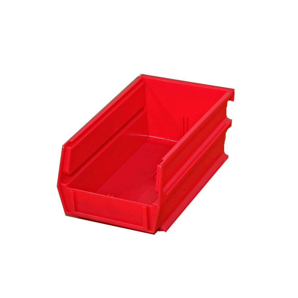 Triton Products Red LocBin Stacking 7-3/8 in.L x 4-1/8 in. W x 3 in. H ...