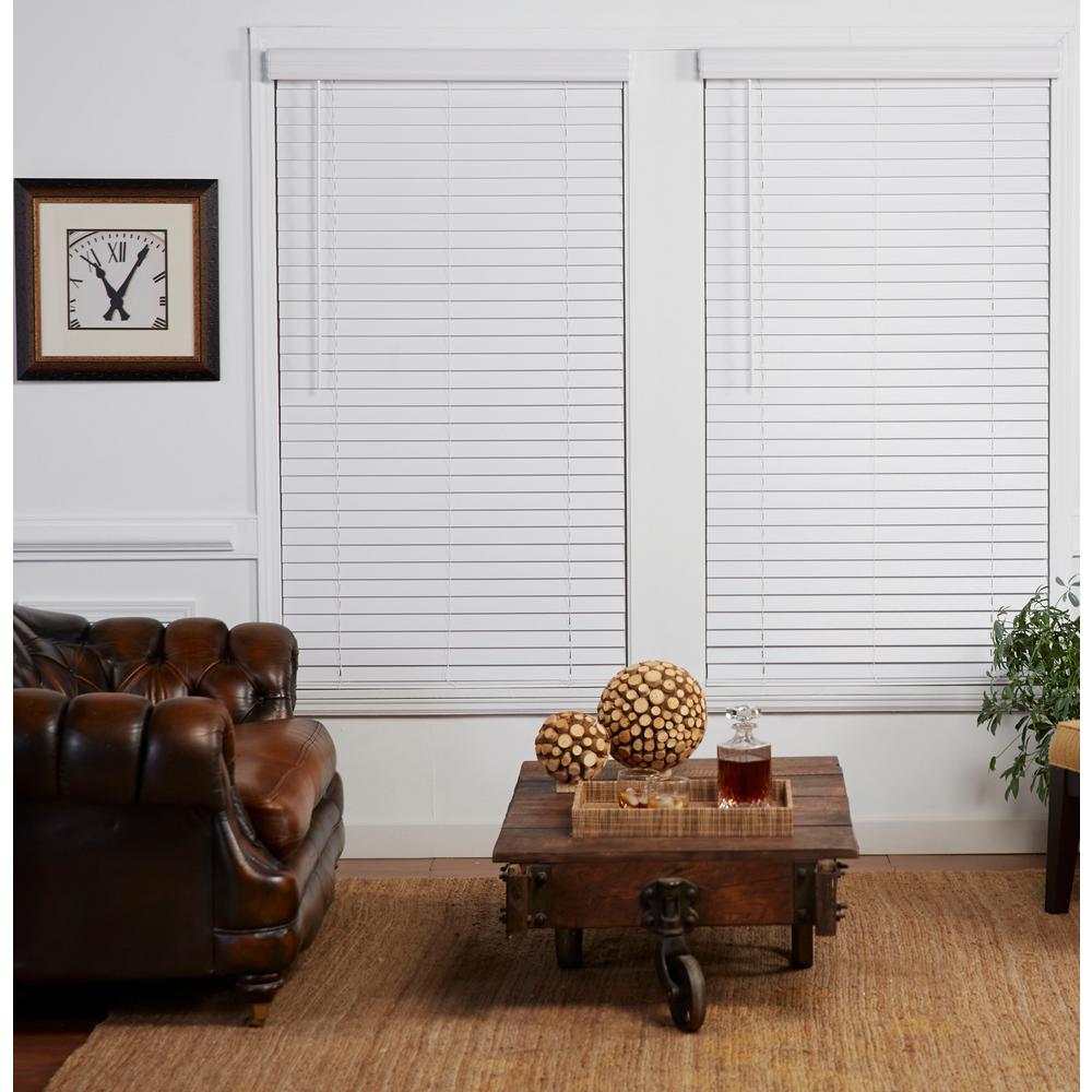 Perfect Lift Window Treatment White 2 in. Cordless Faux Wood Blind - 22 ...