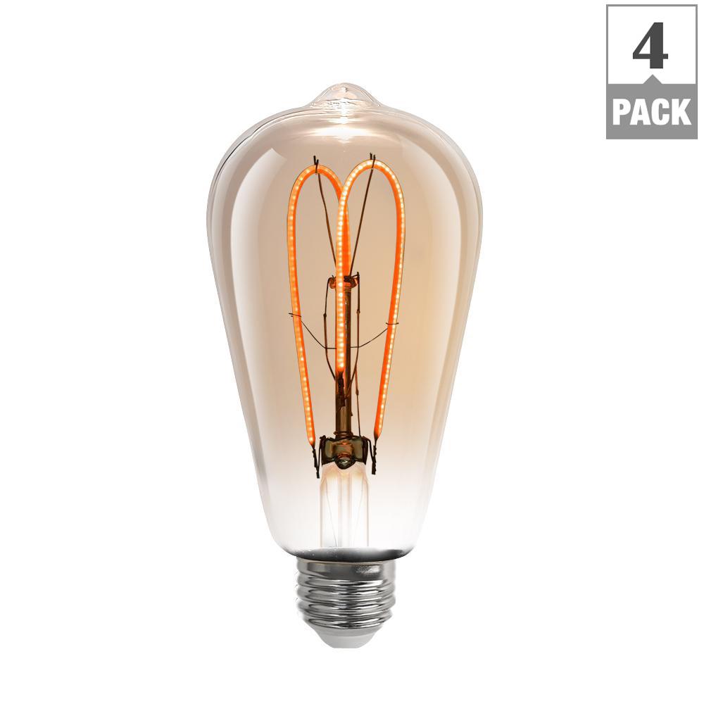 Feit Electric 40W Equivalent Soft White (2000K) ST19 Dimmable M-Type ...
