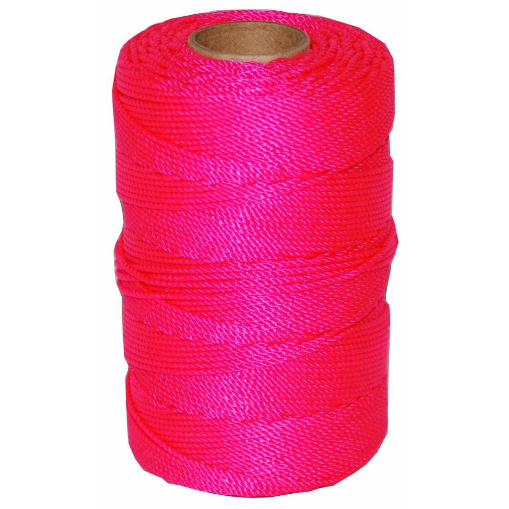 T.W. Evans Cordage #18 x 1100 ft. Twisted Nylon Mason Line in Pink-11 ...