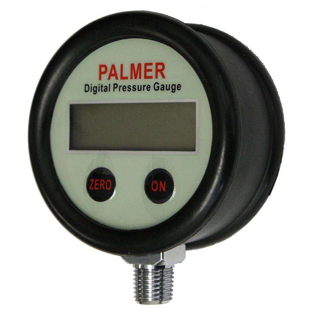 Palmer Instruments 2.5 in. 100 psi Corrosive Gas Type Digital Pressure ...