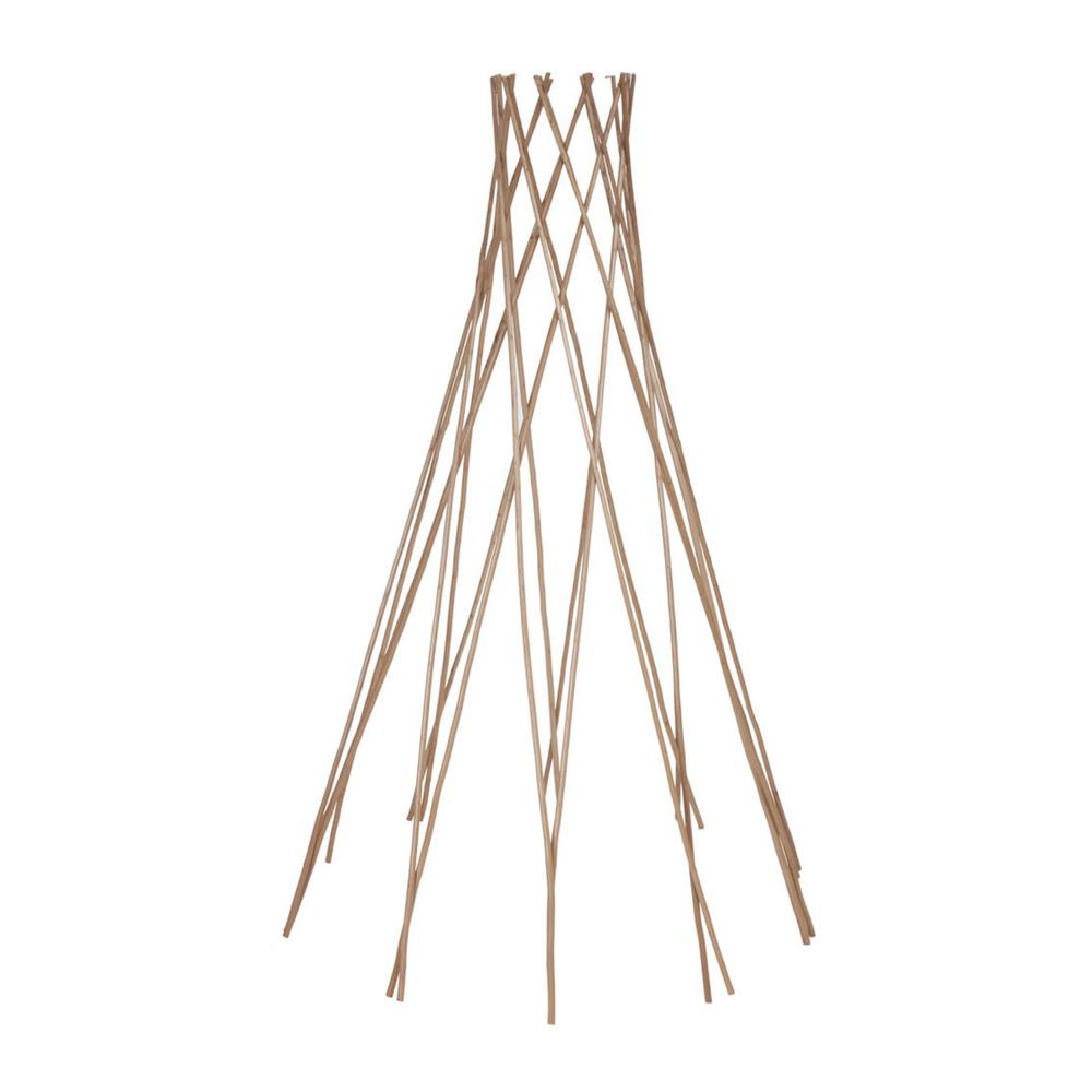 Master Garden Products 48 in. H Classic Willow Round Tepee Trellis-WGT ...