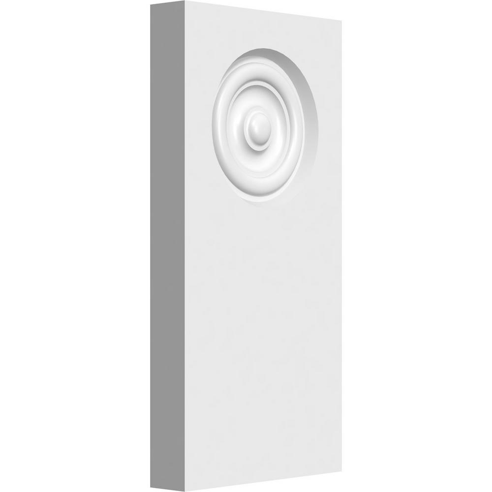 Ekena Millwork 1 in. x 5 in. x 10 in. PVC Standard Foster Bullseye ...