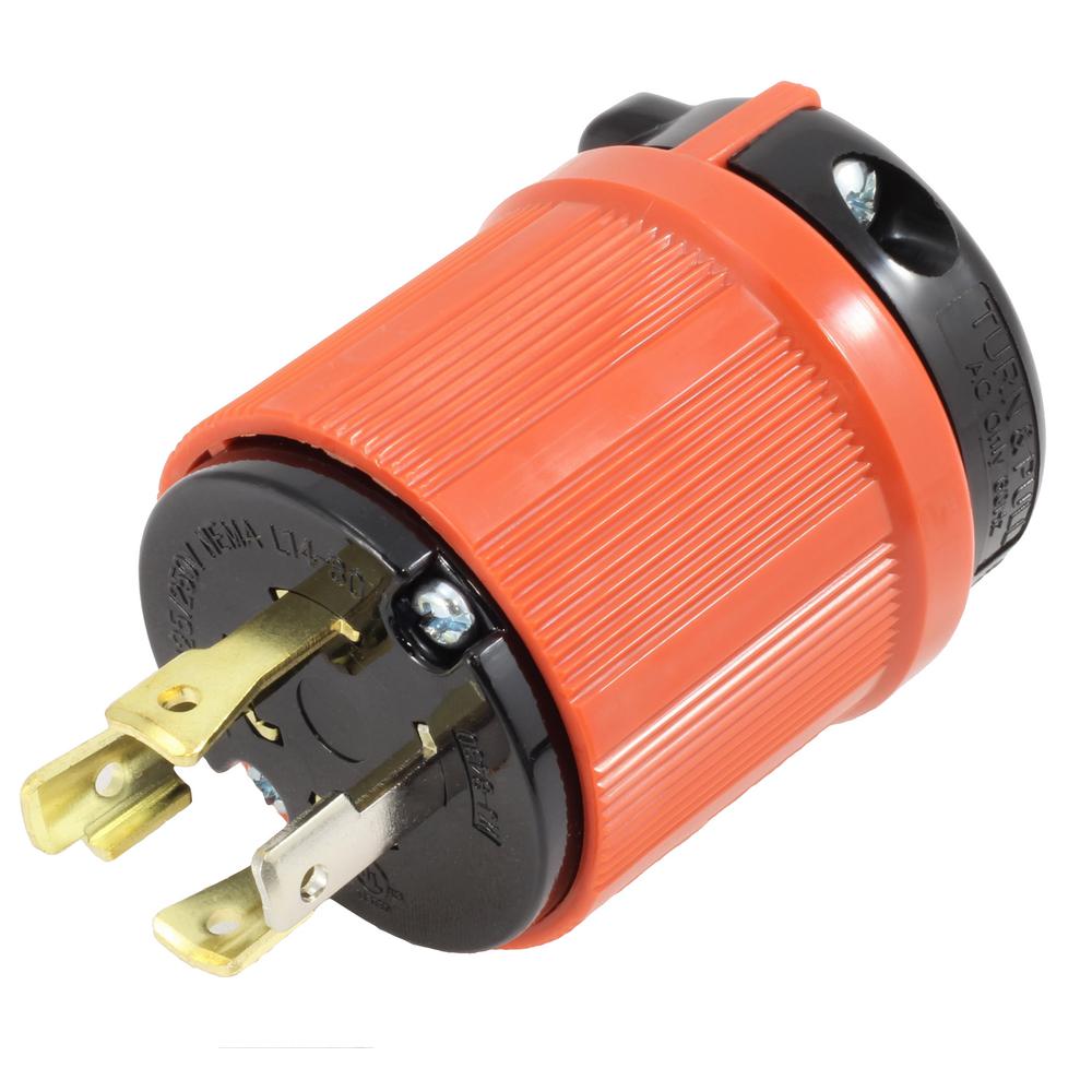 AC WORKS AC Connectors NEMA L14-30P 30 Amp 125/250-Volt 4-Prong ... AC WORKS AC Connectors NEMA L14-30P 30 Amp 125/250-Volt 4-Prong ...