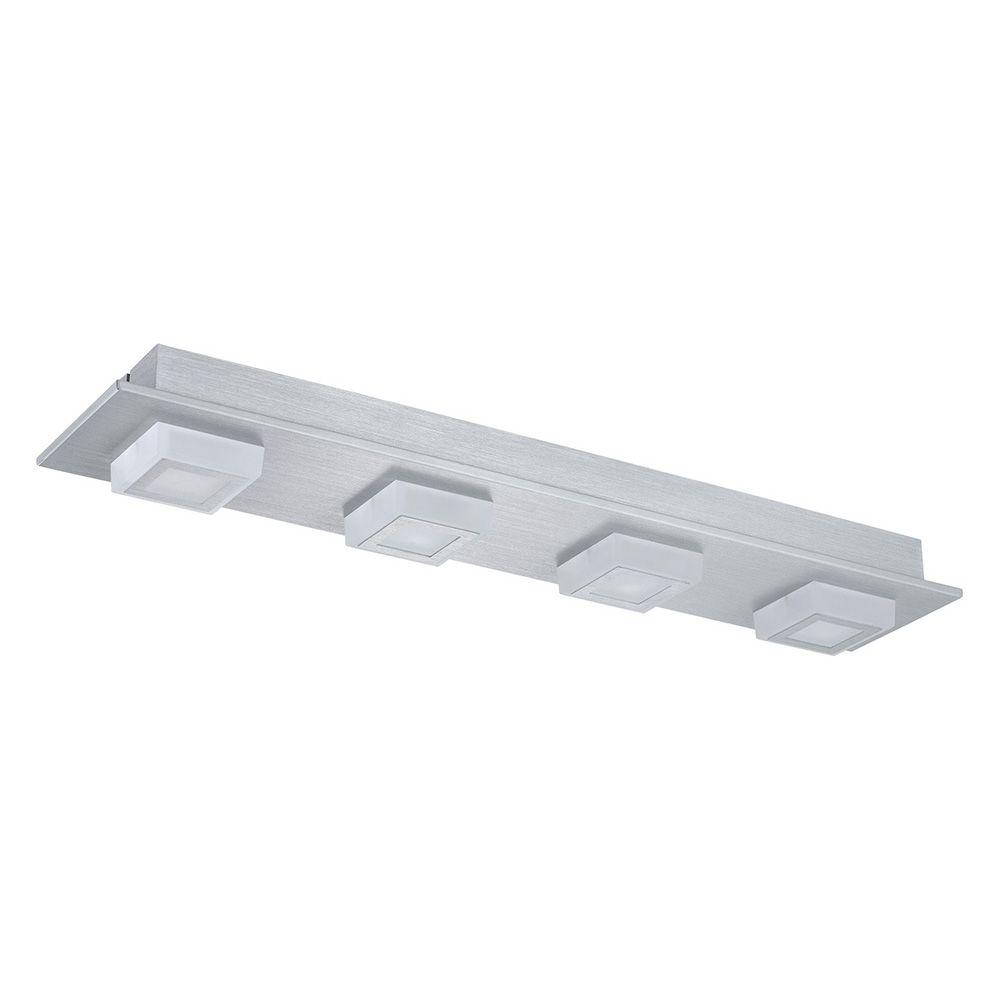 Eglo Masiano 4-Light Brushed Aluminum LED Ceiling/Wall Light-201292A ...