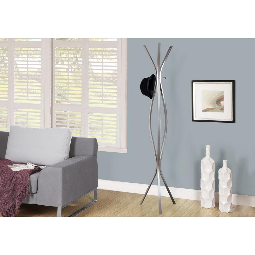 Silver Coat Rack-HD2058 - The Home Depot