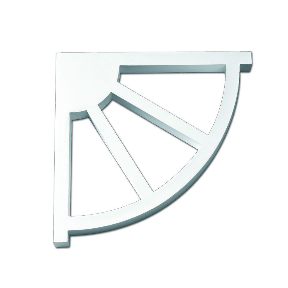 Fypon 12 in. x 12 in. x 1 in. Polyurethane Bracket Moulding-BKT12X12WW ...