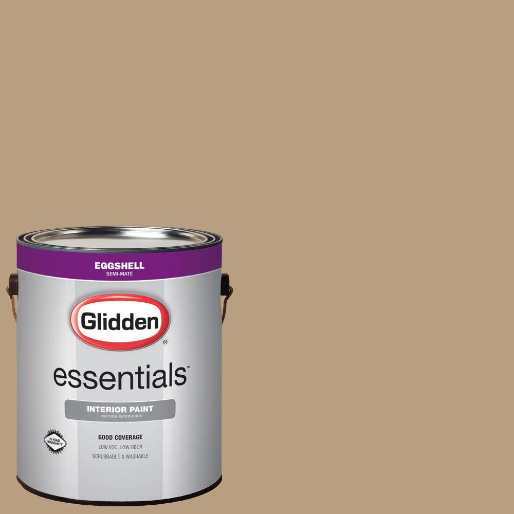 Glidden Essentials 1 gal. #HDGWN47U Soft Honey Gold Eggshell Interior ...