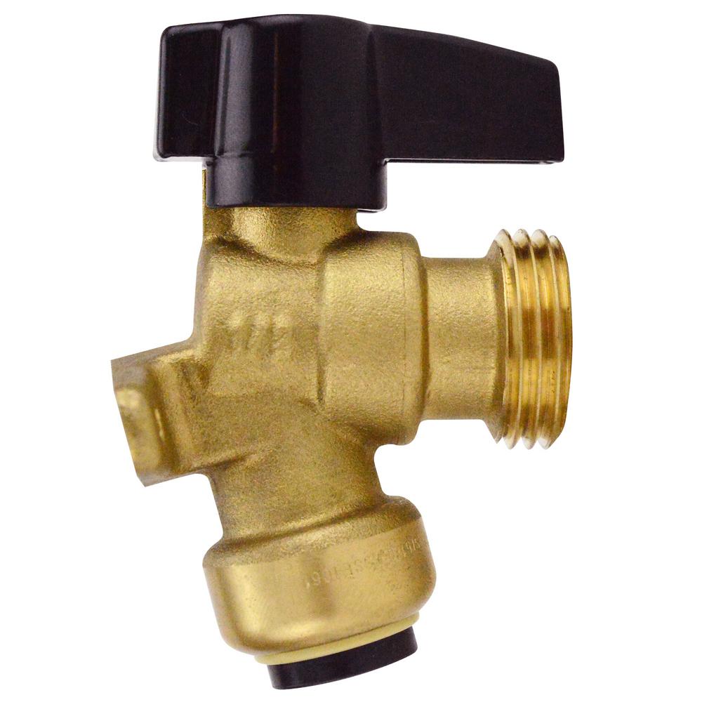 Tectite 1/2 in. Brass Push-To-Connect x 3/4 in. Garden Hose Thread ...