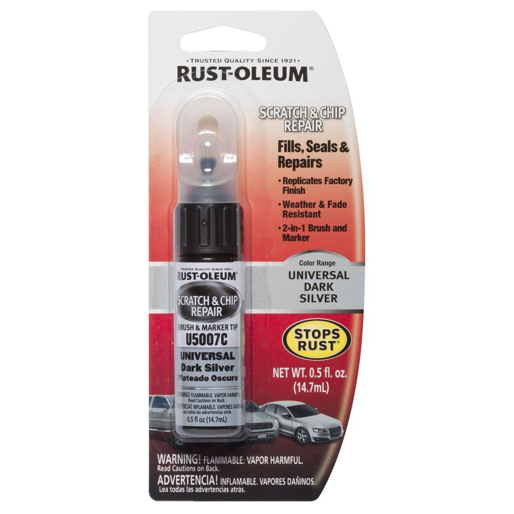 Rust-Oleum Automotive 0.5 oz. Universal Dark Silver Scratch & Chip ...