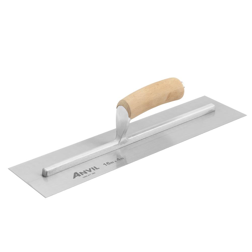 ANVIL 16 in. x 4 in. Finishing Trowel-57460 - The Home Depot