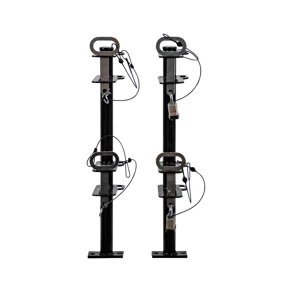 Buyers Products Company Lockable Trimmer Rack, 2 Place with Padlocks ...