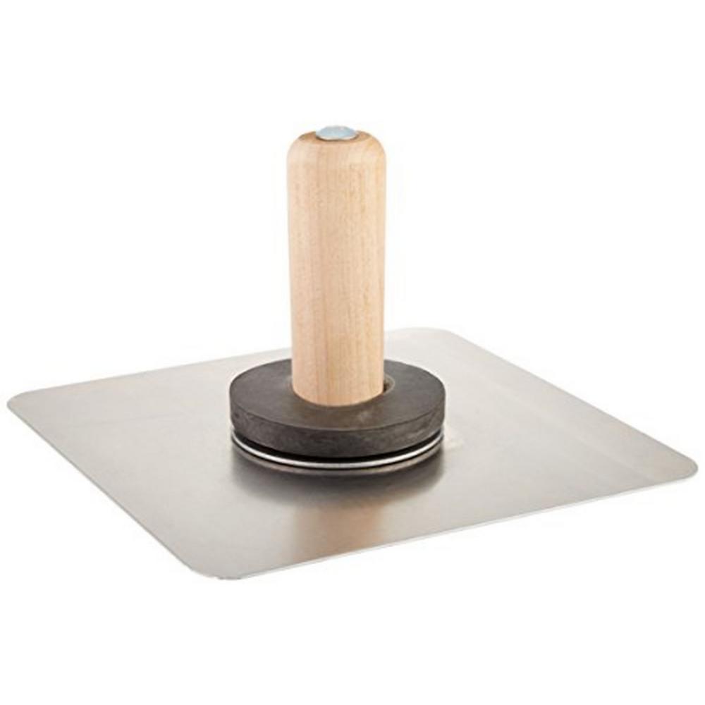 9 in. x 9 in.Aluminum Plastering Hawk with Wood Handle-SL517 - The Home ...