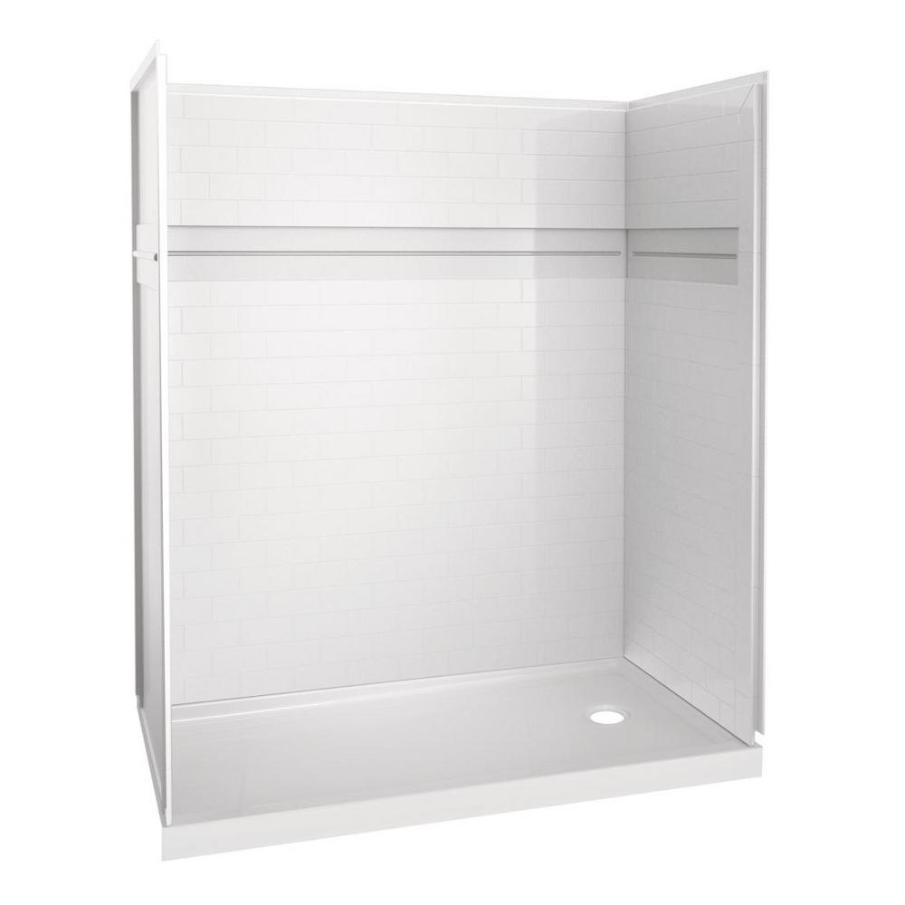 Delta UPstile 32 In X 60 In X 74 In Shower Kit In White BVS41460R Delta UPstile 32 In X 60 In X 74 In Shower Kit In White BVS41460R
