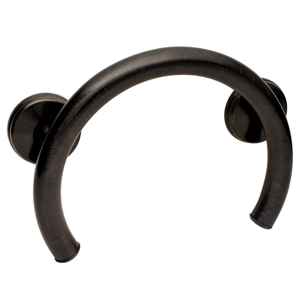 Grabcessories 2-in-1 13.25 in. x 1.25 in. Shower and Tub Grab Ring with ...