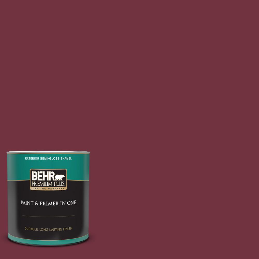BEHR PREMIUM PLUS 1 qt. #MQ1-15 Rumors Semi-Gloss Enamel Exterior Paint ... BEHR PREMIUM PLUS 1 qt. #MQ1-15 Rumors Semi-Gloss Enamel Exterior Paint ...