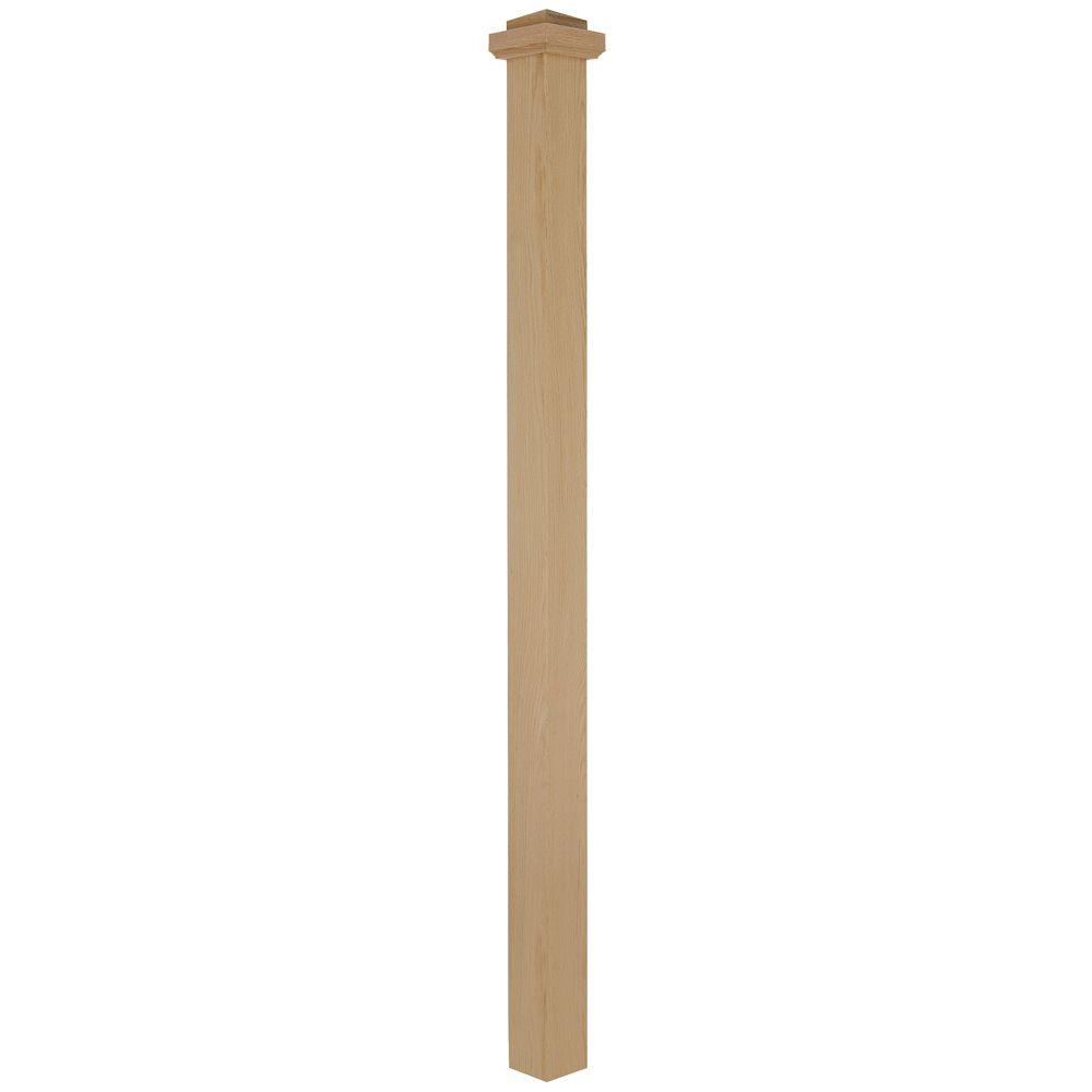 Buy 4075 66 in. x 3-12 in. Red Oak Box Newel Post Online in India ...
