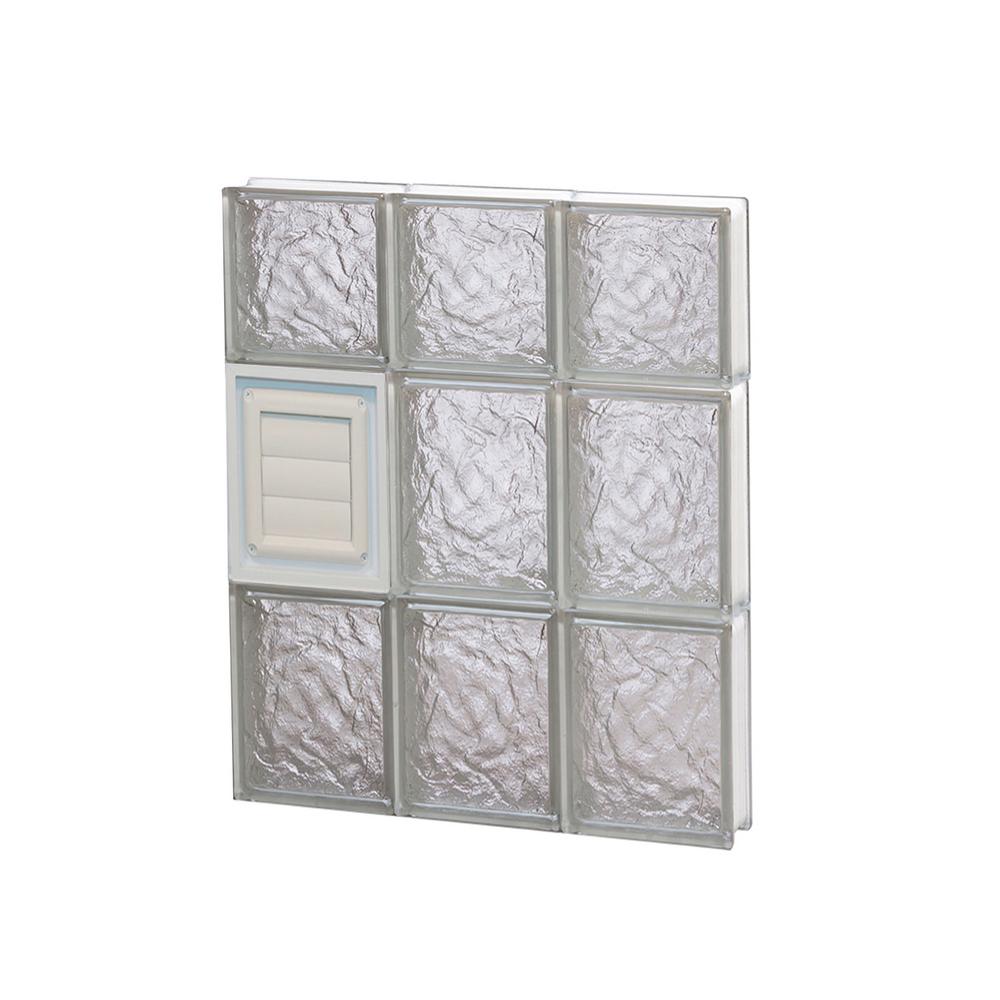 Clearly Secure 17.25 in. x 21.25 in. x 3.125 in. Frameless Ice Pattern ...