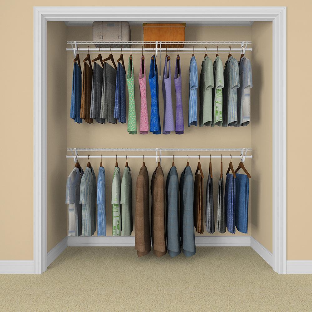 Nickel ClosetMaid 31220 Double Hang Closet Rod Home Organization Closet Nickel ClosetMaid 31220 Double Hang Closet Rod Home Organization Closet