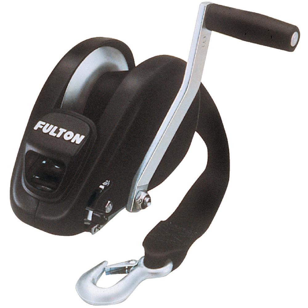 Fulton XLT Series 1,500 lbs. Max Load Single Speed Winch With Strap ...