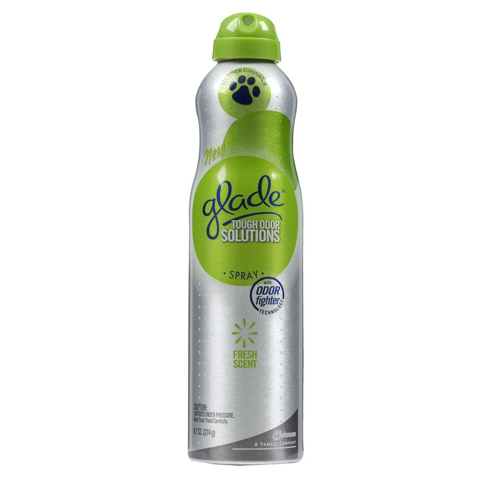 Glade Tough Odor Solutions 9.7 oz. Fresh Scent Air Freshener Spray ...