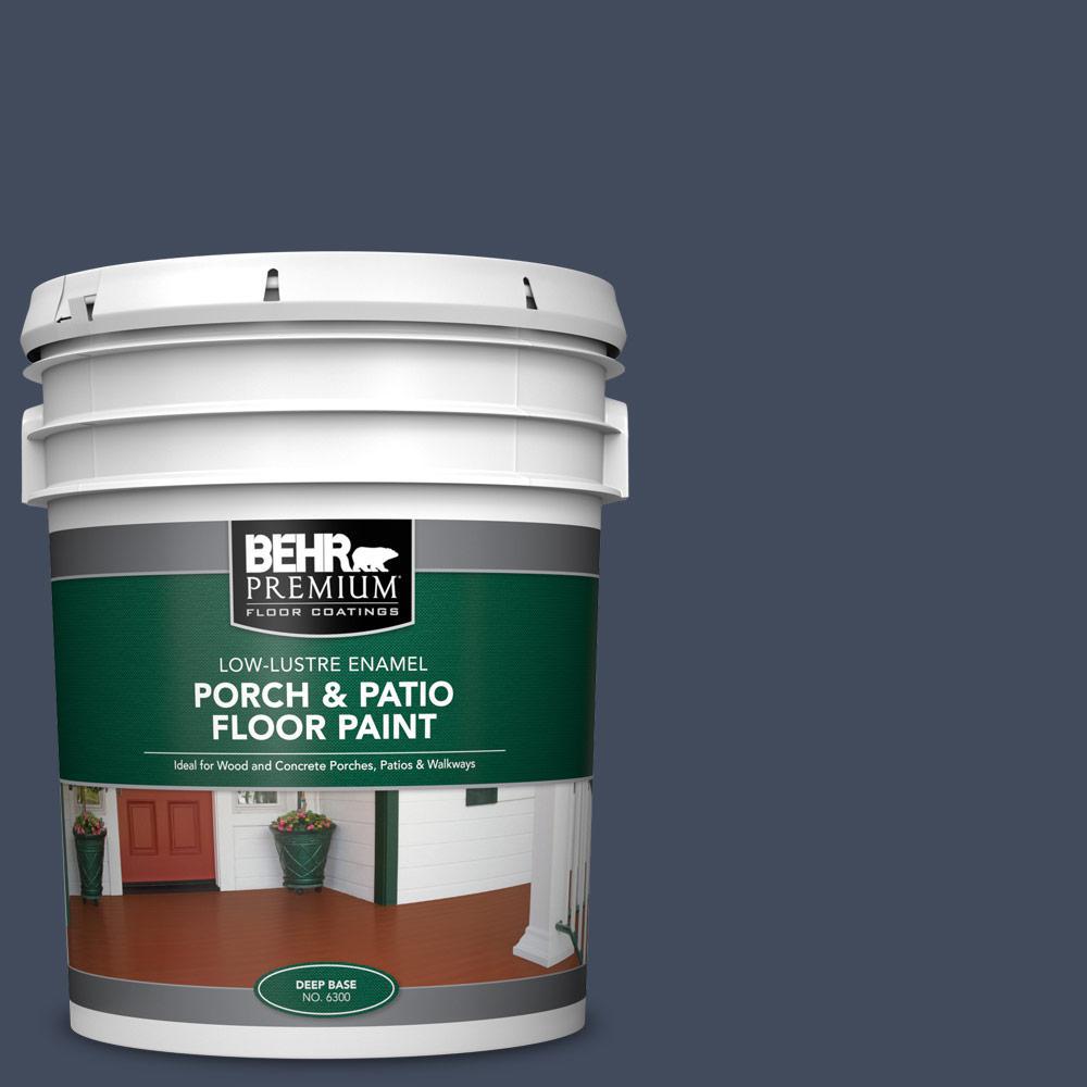 BEHR Premium 5 gal. #S520-7 Night Flight Low-Lustre Enamel Interior ...