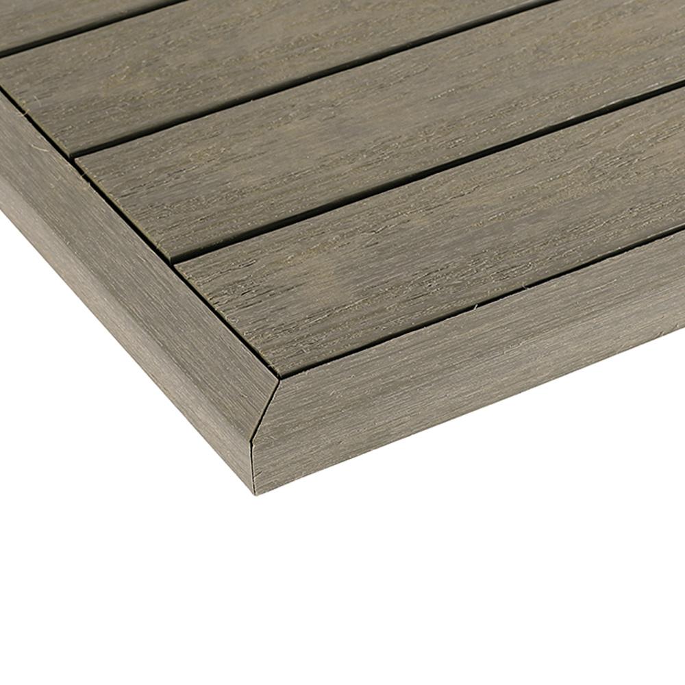 NewTechWood 1/6 ft. x 13.95 in. Quick Deck Composite Deck Tile Outside ...