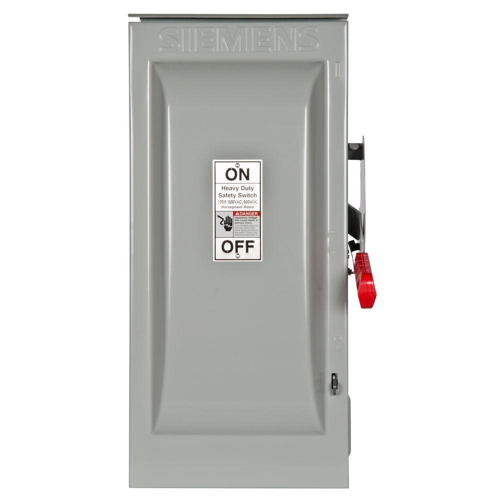 Siemens Heavy Duty Safety Switch 100 Amp at Thomas Lujan blog
