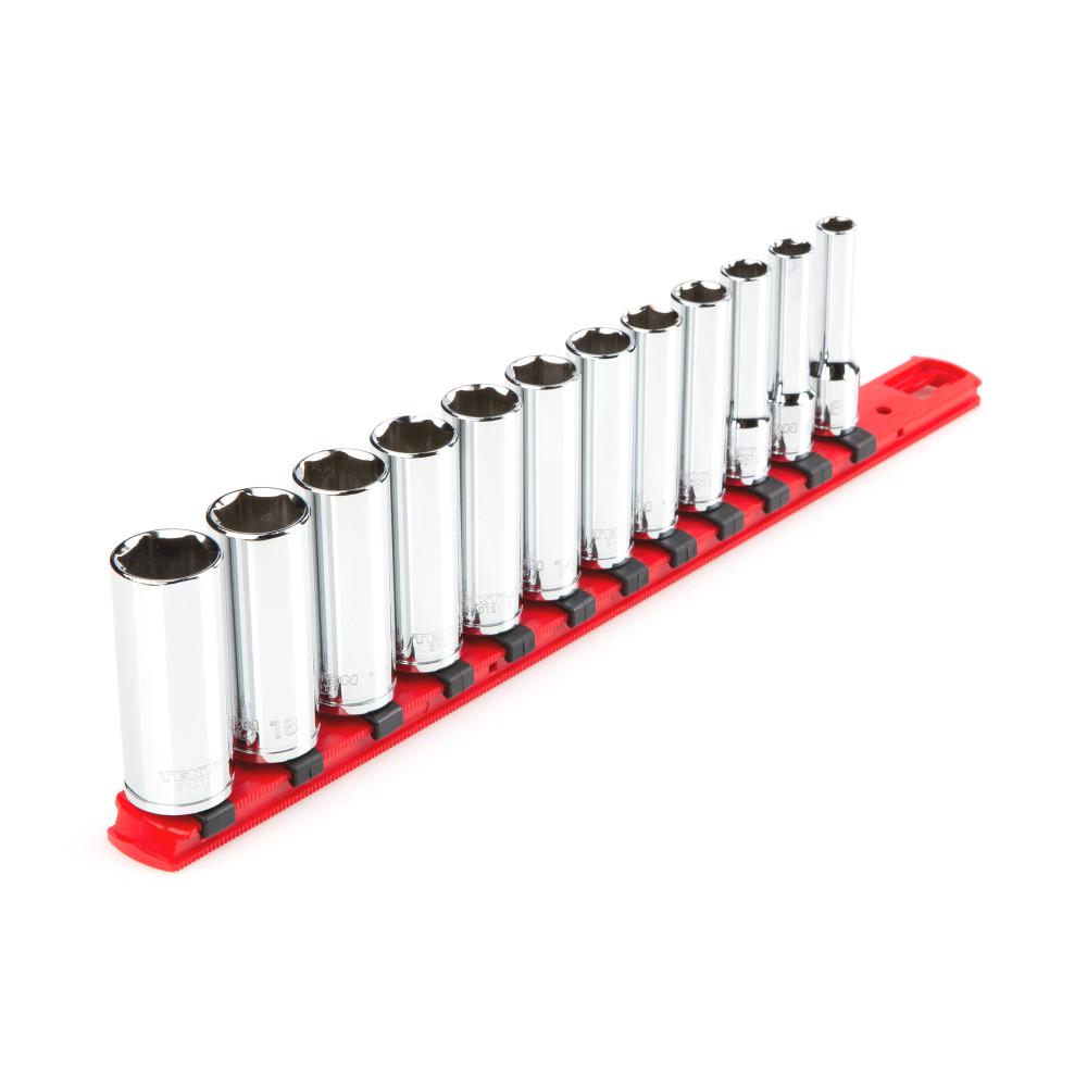 TEKTON 3/8 in. Drive Deep 6-Point Socket Set (12-Piece)-SHD91106 - The ...