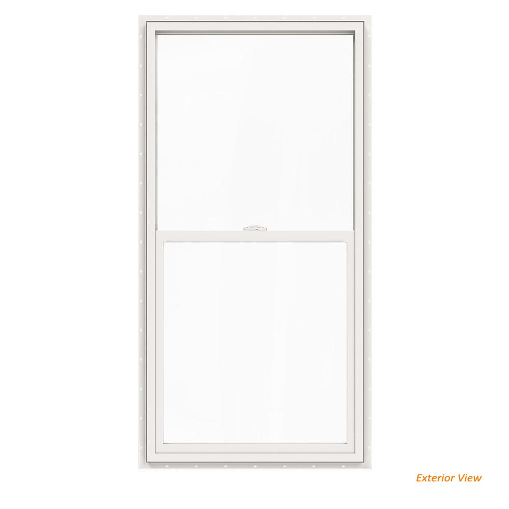 Ply Gem 35.5 in. x 59.5 in. Single Hung Vinyl Window - White-510 - The ...