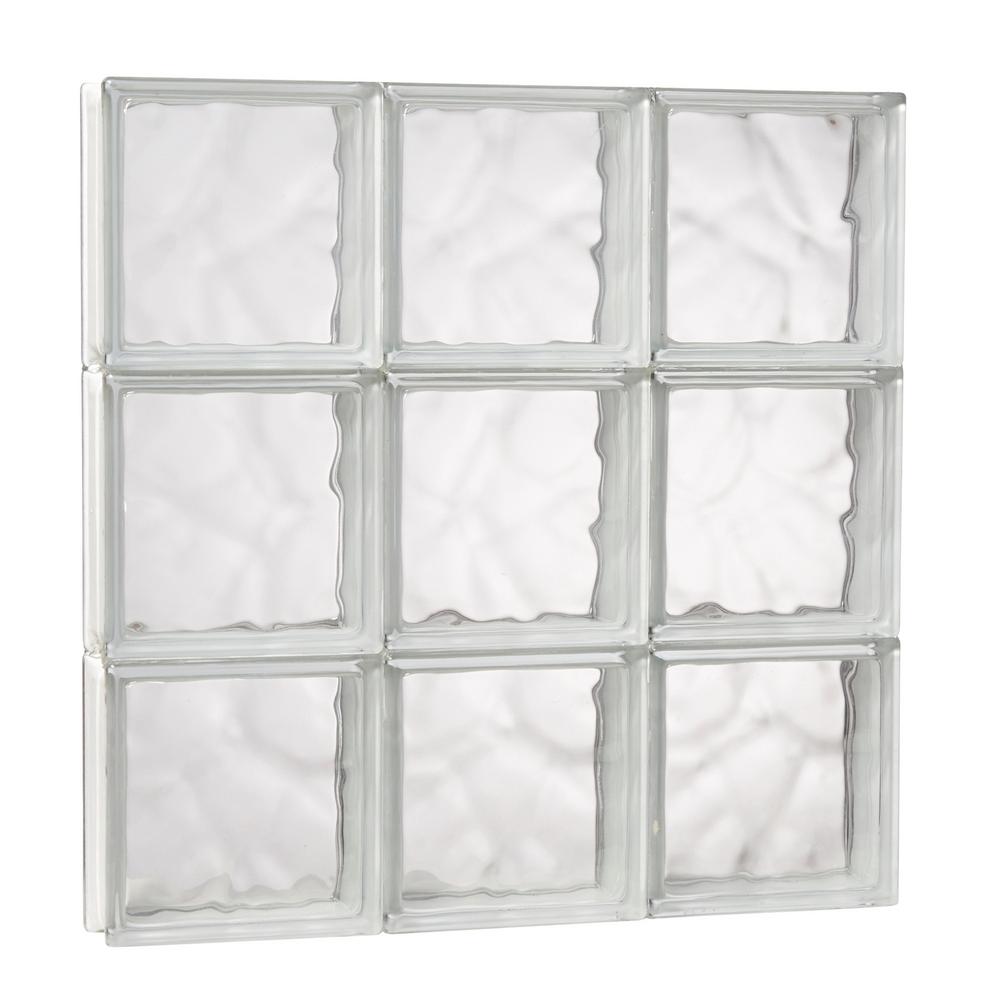 TAFCO WINDOWS 23.25 in. x 23.25 in. x 3.125 in. Wave Pattern Solid ... TAFCO WINDOWS 23.25 in. x 23.25 in. x 3.125 in. Wave Pattern Solid ...