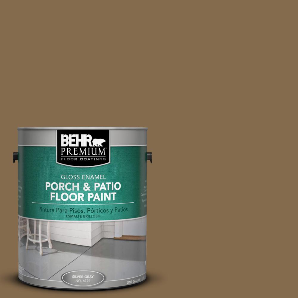 BEHR Premium 1 gal. #SC-147 Castle Gray Gloss Enamel Interior/Exterior ...